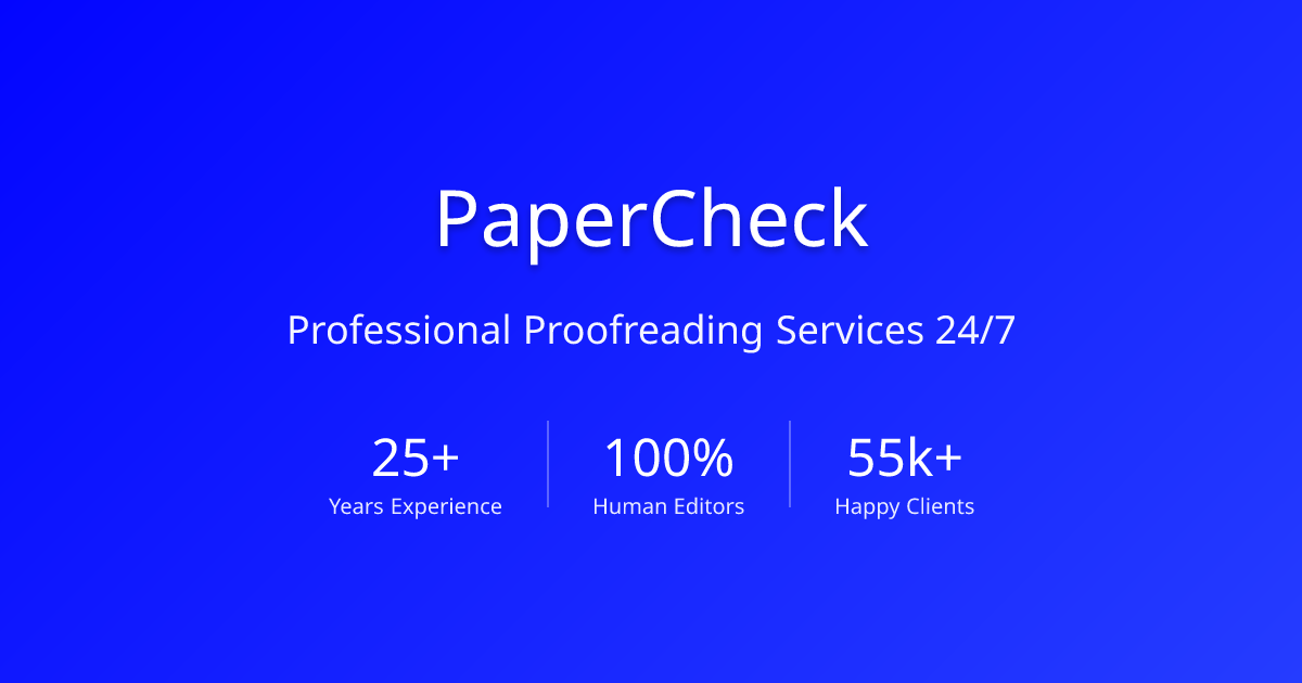 PaperCheck - Proofreading Services | Editing Services